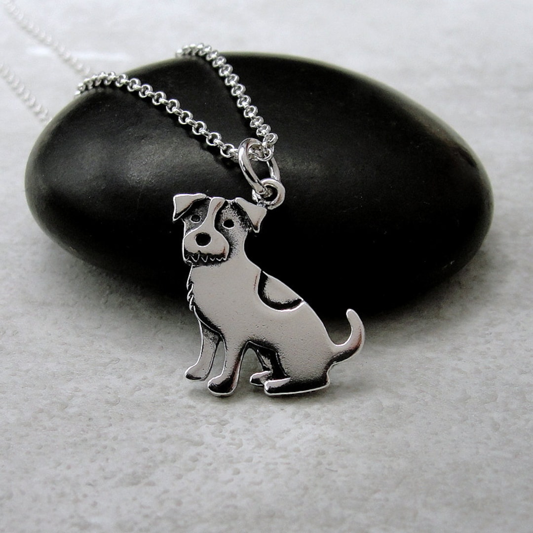 925 Sterling Silver Jack Russell Terrier Necklace, Jack Russell Charm ...