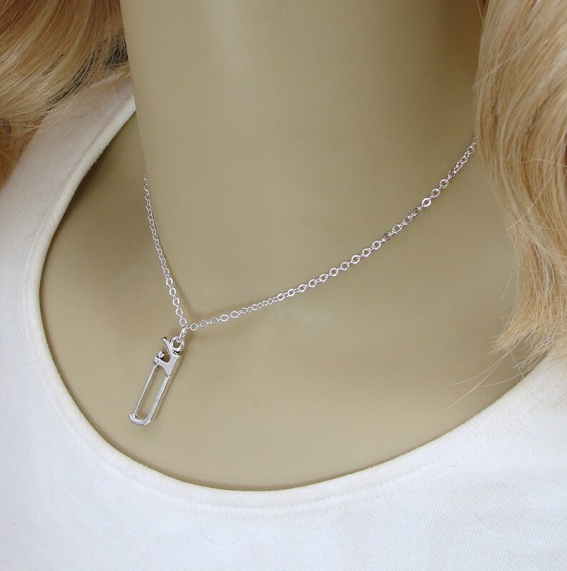 Hacksaw Necklace, Silver Plated Hacksaw Charm Necklace, Metal Saw ...