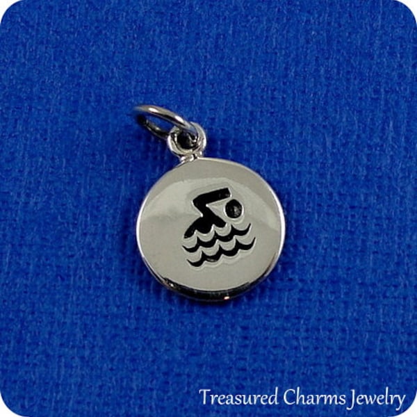 Swimmer Charm - Etsy