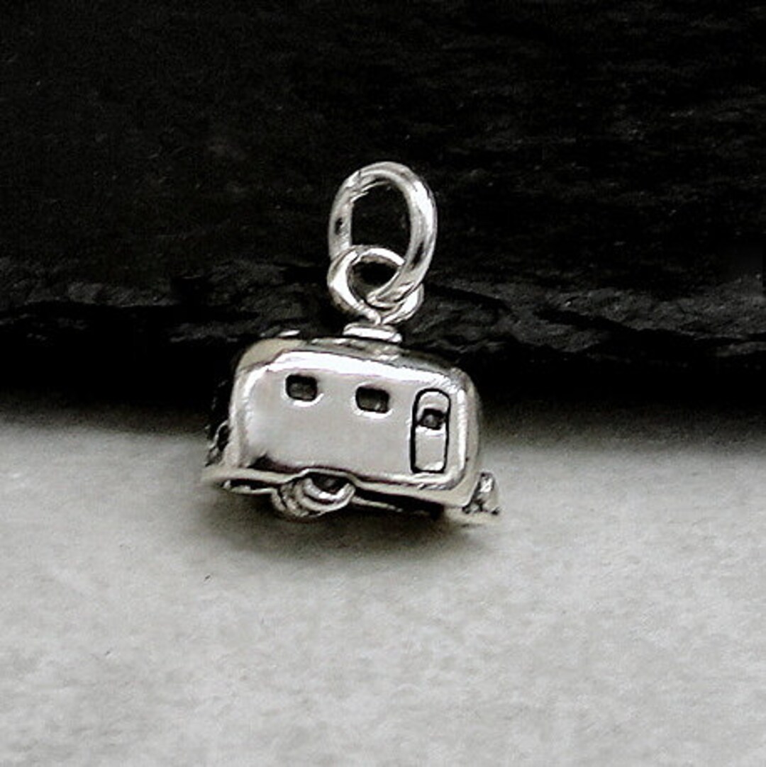 925 Sterling Silver Camper Charm, Camper RV Pendant, Miniature Camper ...