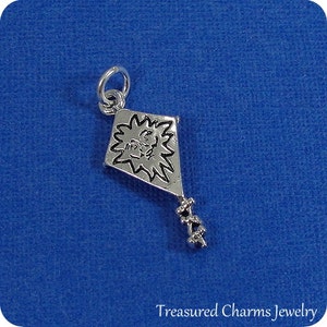 Kite Charm - Silver Kite Charm for Necklace or Bracelet - Etsy