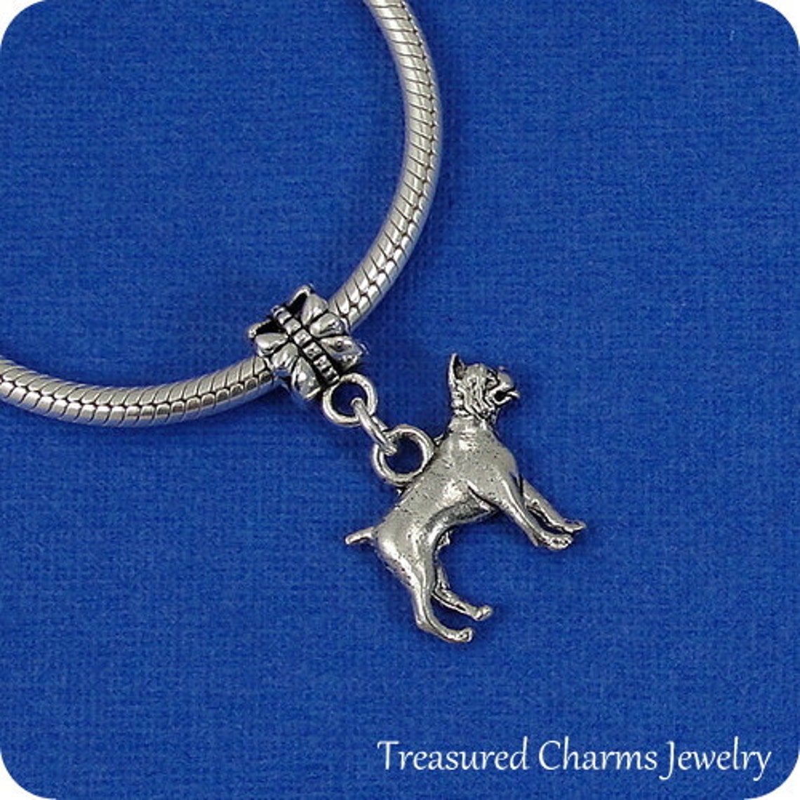 Boxer European Dangle Bead Charm Silver Boxer Dog Charm for - Etsy