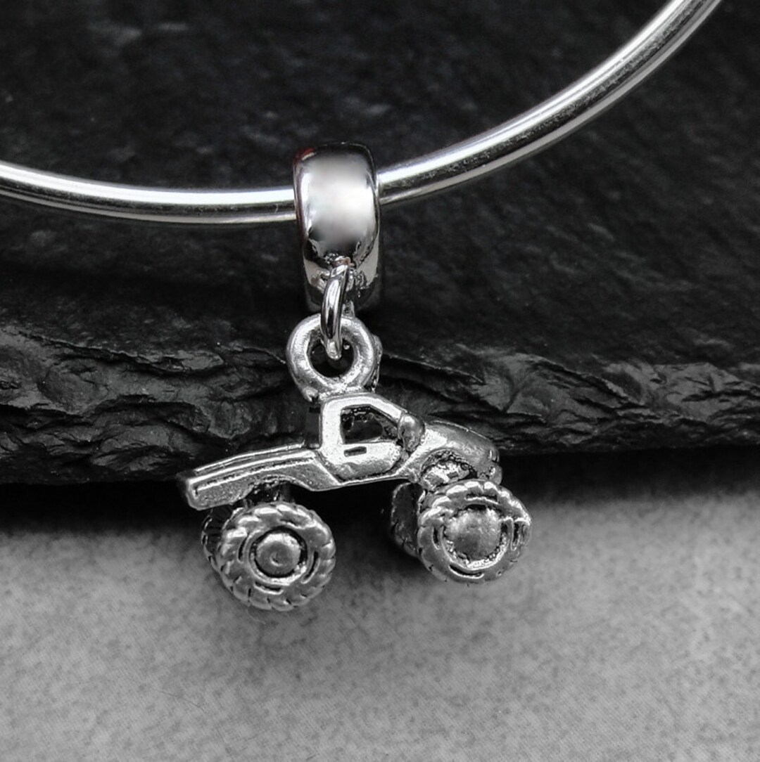 Monster Truck European Dangle Bead Charm - Silver Monster Truck Charm ...