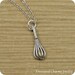 Bakers Whisk Necklace Silver Baking Whisk Charm on a Silver - Etsy