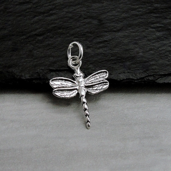 925 Sterling Silver Dragonfly Charm Dragonfly Pendant Dragonfly Gift Bracelet Charm Necklace Charm Dragonfly Jewelry Etsy