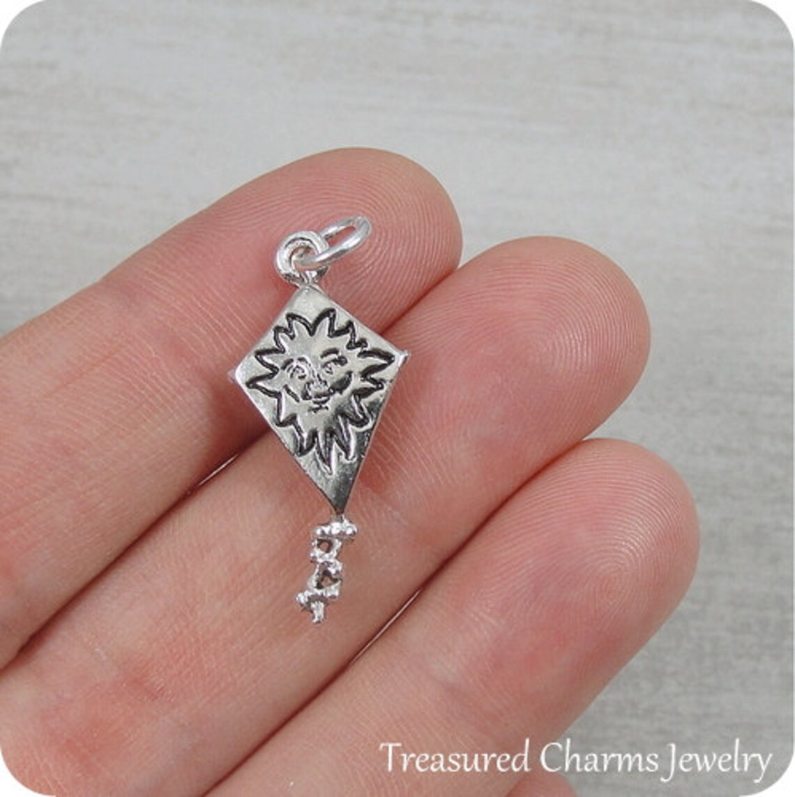 Kite Charm Silver Kite Charm for Necklace or Bracelet - Etsy