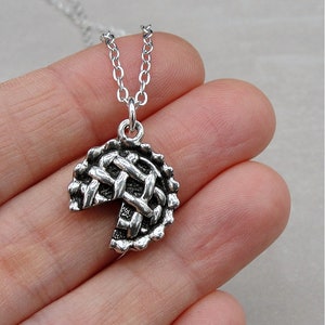 Silver Pie Necklace, Apple Pie Charm, Cherry Pie Charm, Apple or Cherry ...