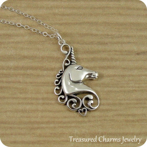 Unicorn Necklace - Etsy