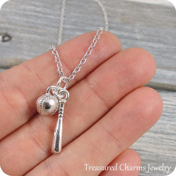 Baseball Necklace - Etsy