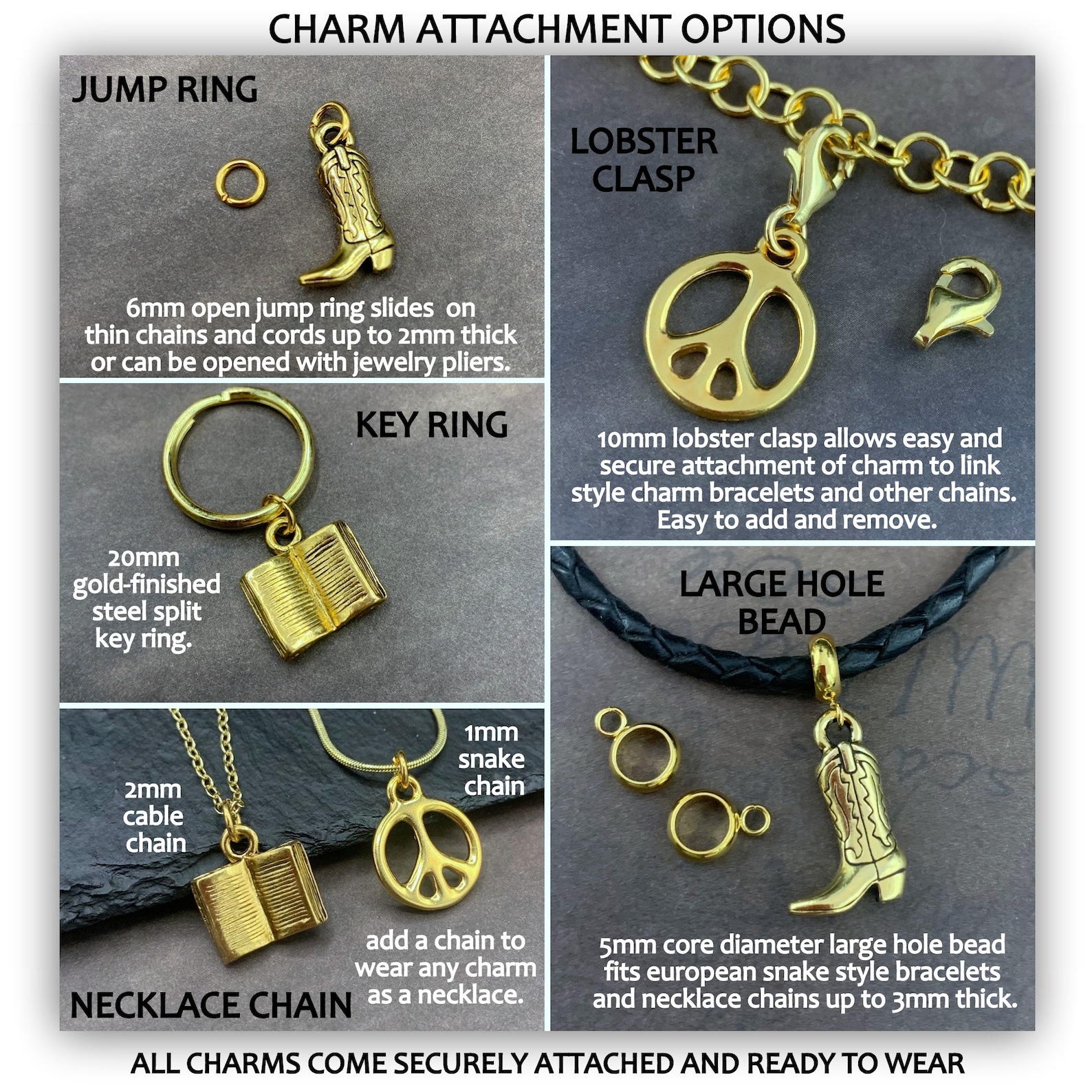 Lyre Charm Gold Musical Lyre Charm for Necklace or Bracelet - Etsy