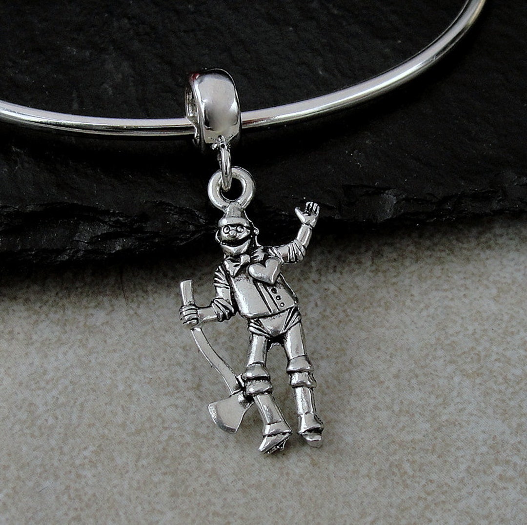 Tin Man European Dangle Bead Charm - Silver Plated Tin Man Charm for ...