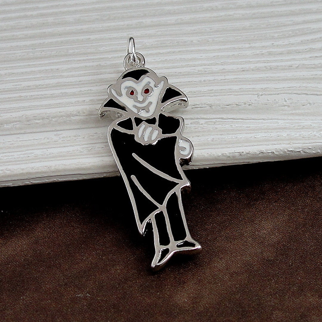 Count Dracula Charm, Vampire Necklace Charm, Vampire Bracelet Charm ...