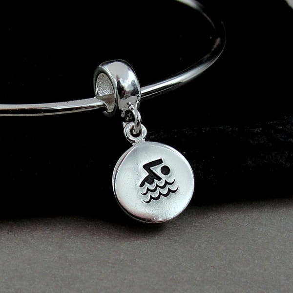 Swimmer Charm - Etsy