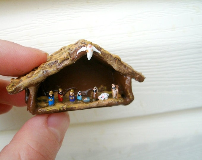 Miniature Nativity Made From Grains of Rice - Etsy