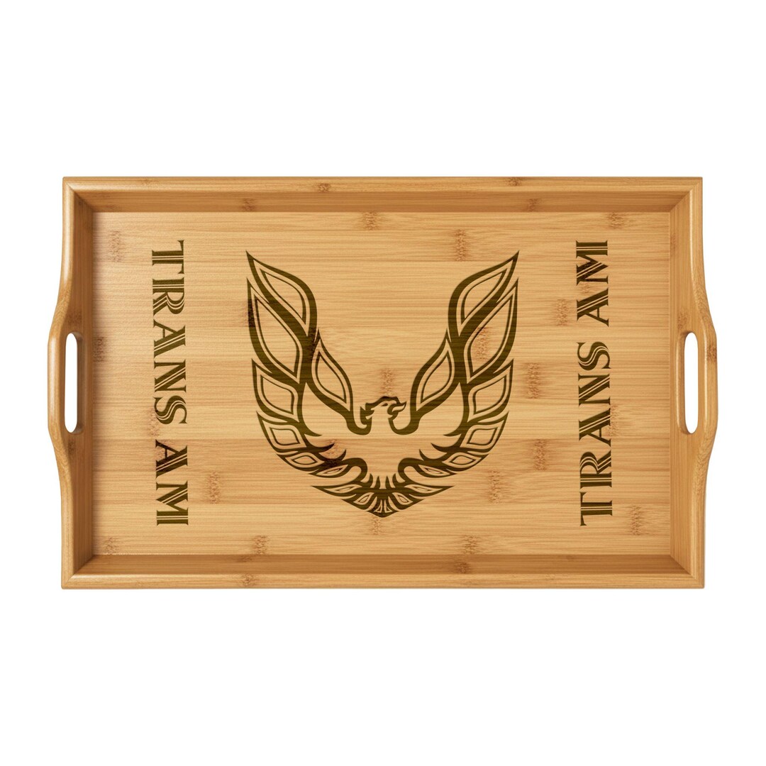 Trans Am Firebird Phoenix Bamboo Serving Tray | Engraved - Etsy