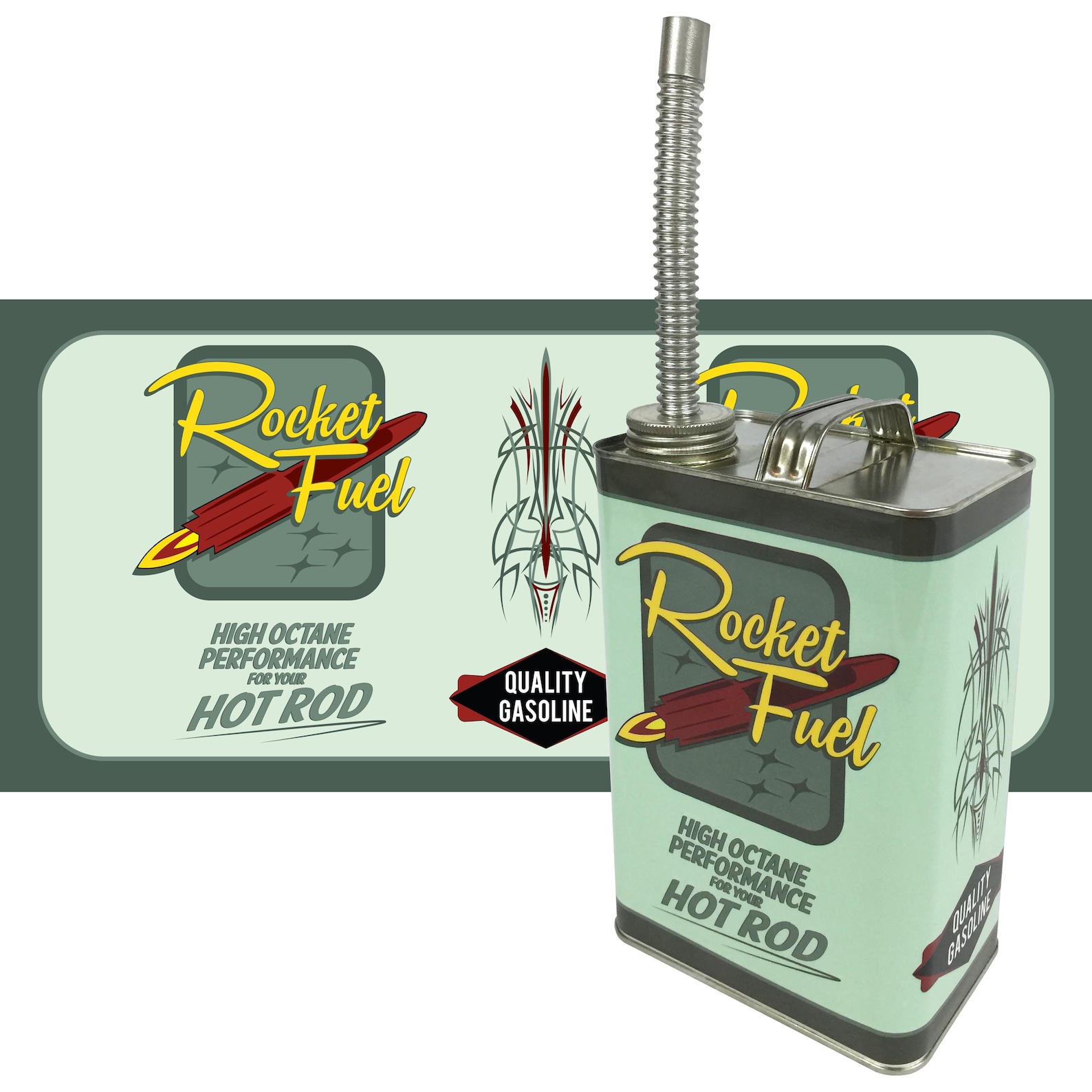 Rocket Fuel Tribute Custom Gallon Gas Can W/ Filler Nozzle - Etsy