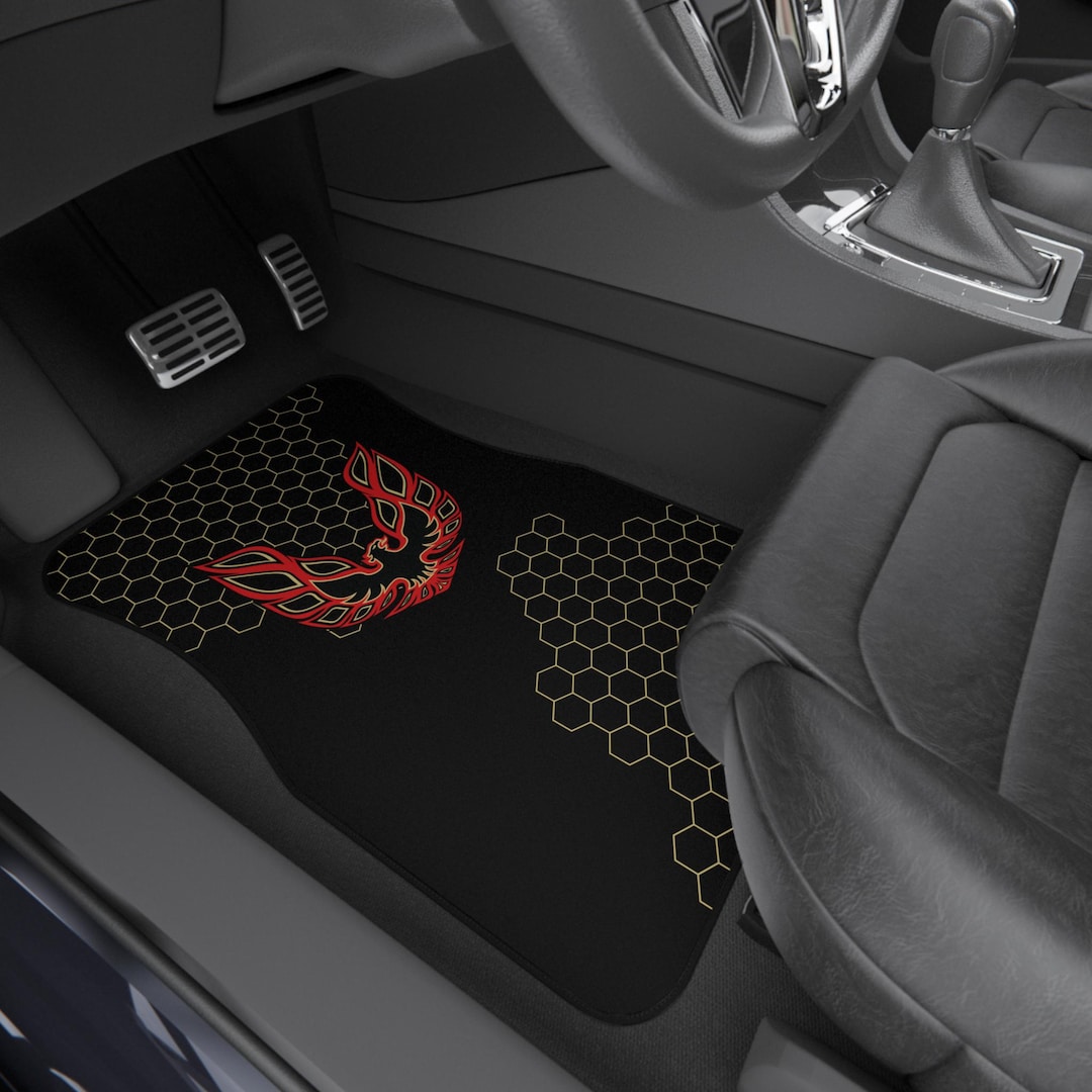 Pontiac Firebird Trans Am Tribute Car Floor Mats: Red & Gold (set of 4 ...