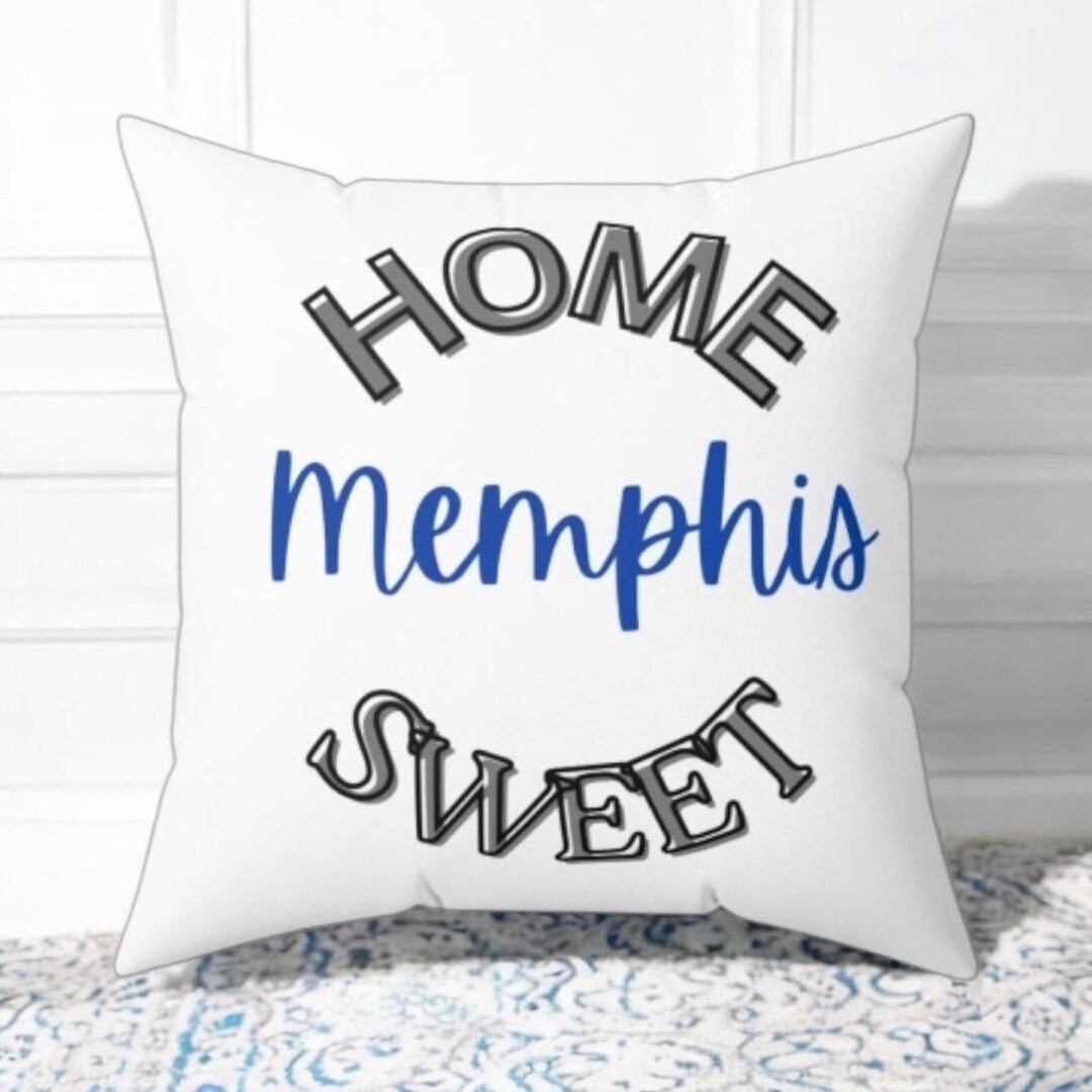 Memphis TN Decorative Pillow, Minimalist Home Decor, Tennessee Pillow ...