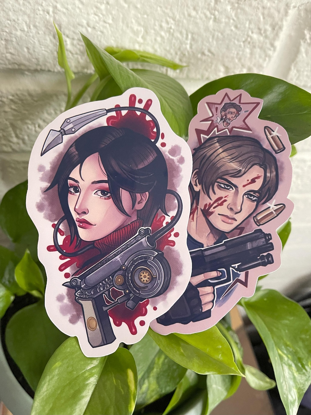 Leon & Ada Stickers - Etsy