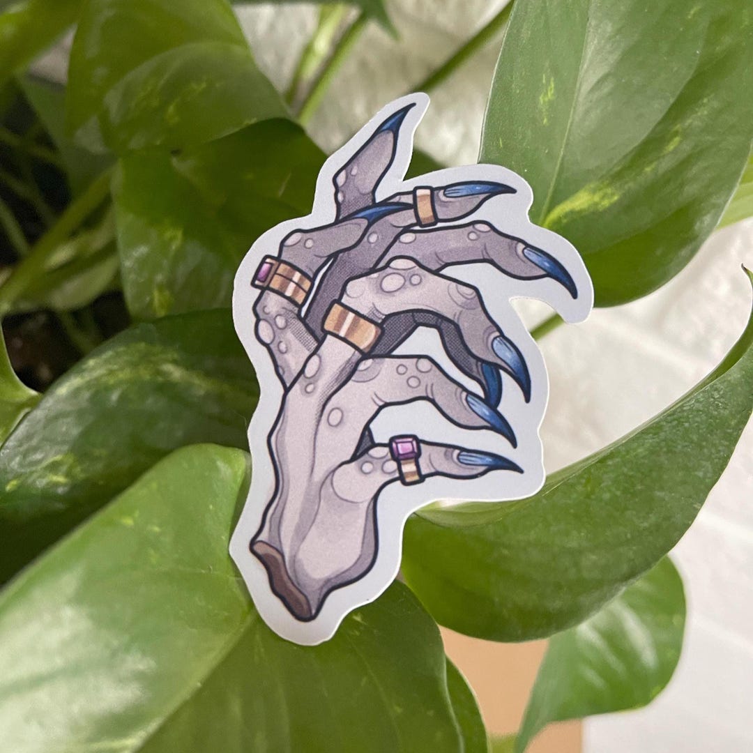 Finger Creeper Sticker - Etsy