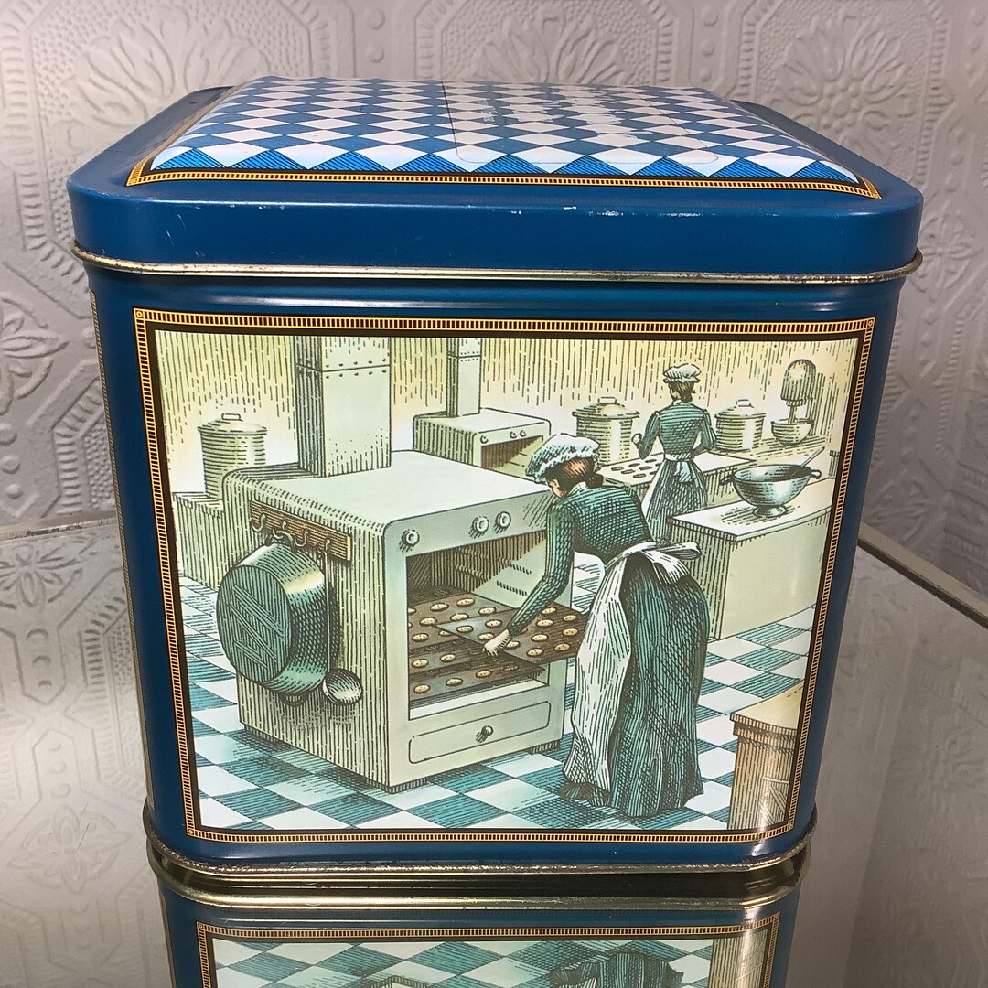 Vintage Simmers Bakers Choice Biscuit Tin, 1990s Advertising Tin ...