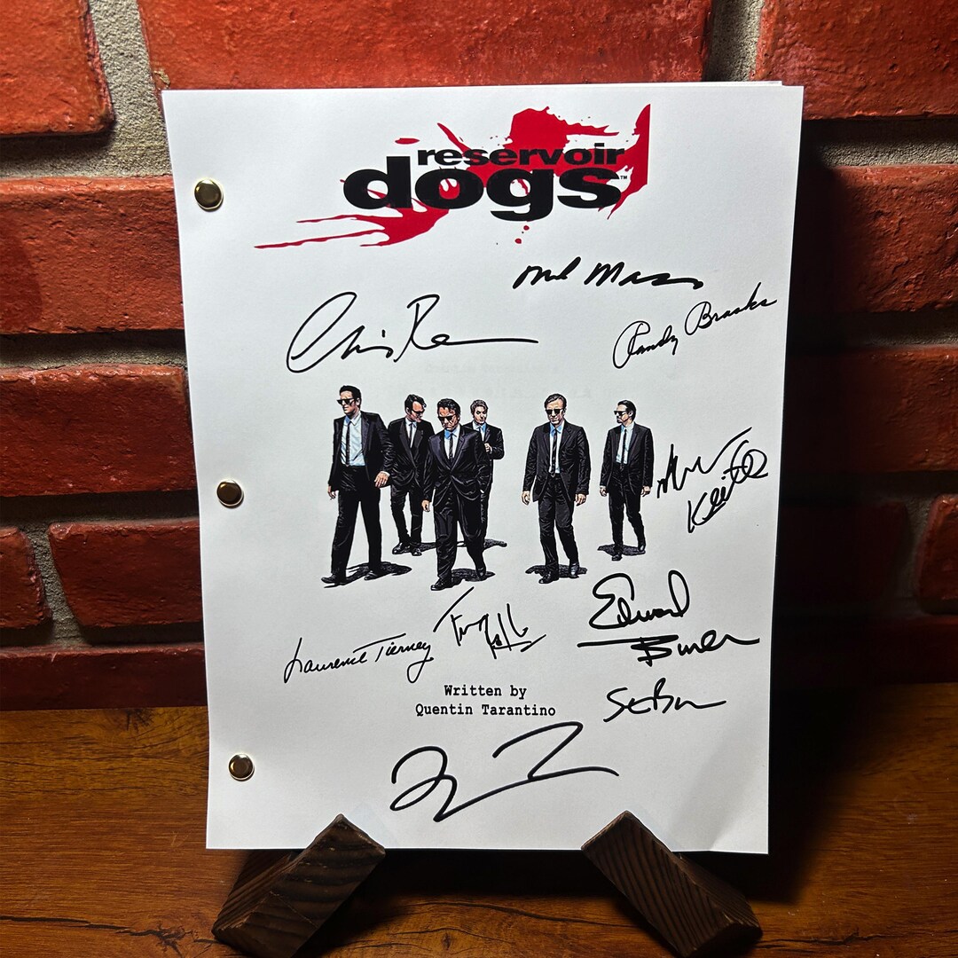 Reservoir Dogs Signed Autographed Script Full Screenplay Full Script ...