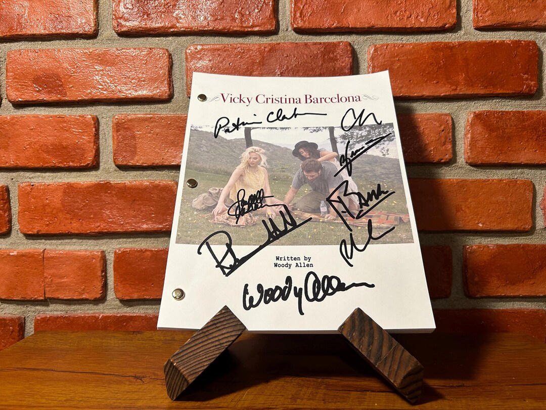 Vicky Cristina Barcelona Autographed Signed Script Full Screenplay Full ...