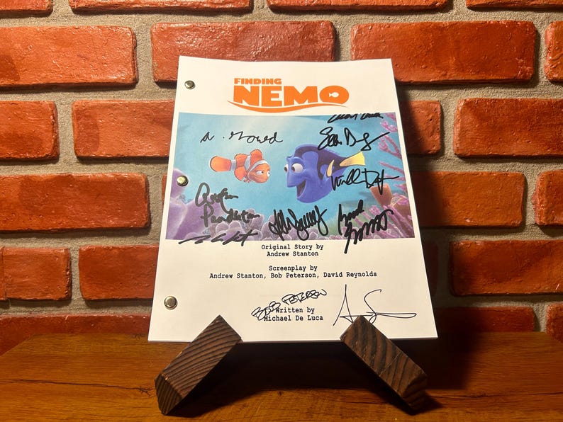 Finding Nemo Autographed Signed Script Full Screenplay Full Script ...