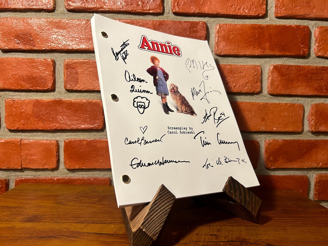 Annie Movie Signed Autographed Script Screenplay Cast Signed Reprint - Etsy