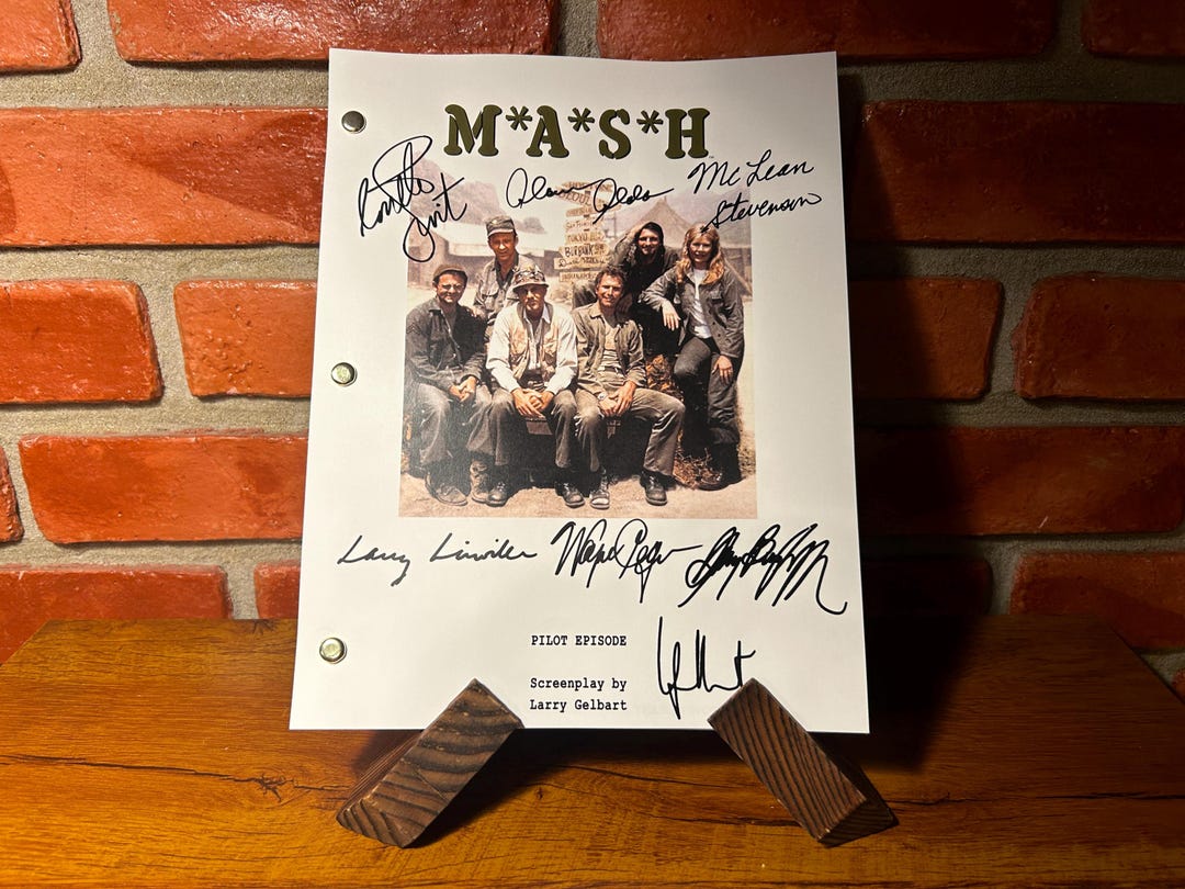 Mash Signed Autographed Script Full Screenplay Script Reprint Pilot ...
