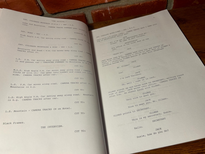 The Shining Autographed Cast Signed Script Full Screenplay Reprint Jack ...