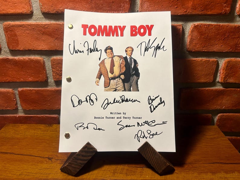 Tommy Boy Signed Autographed Script Full Screenplay Full Script Reprint ...