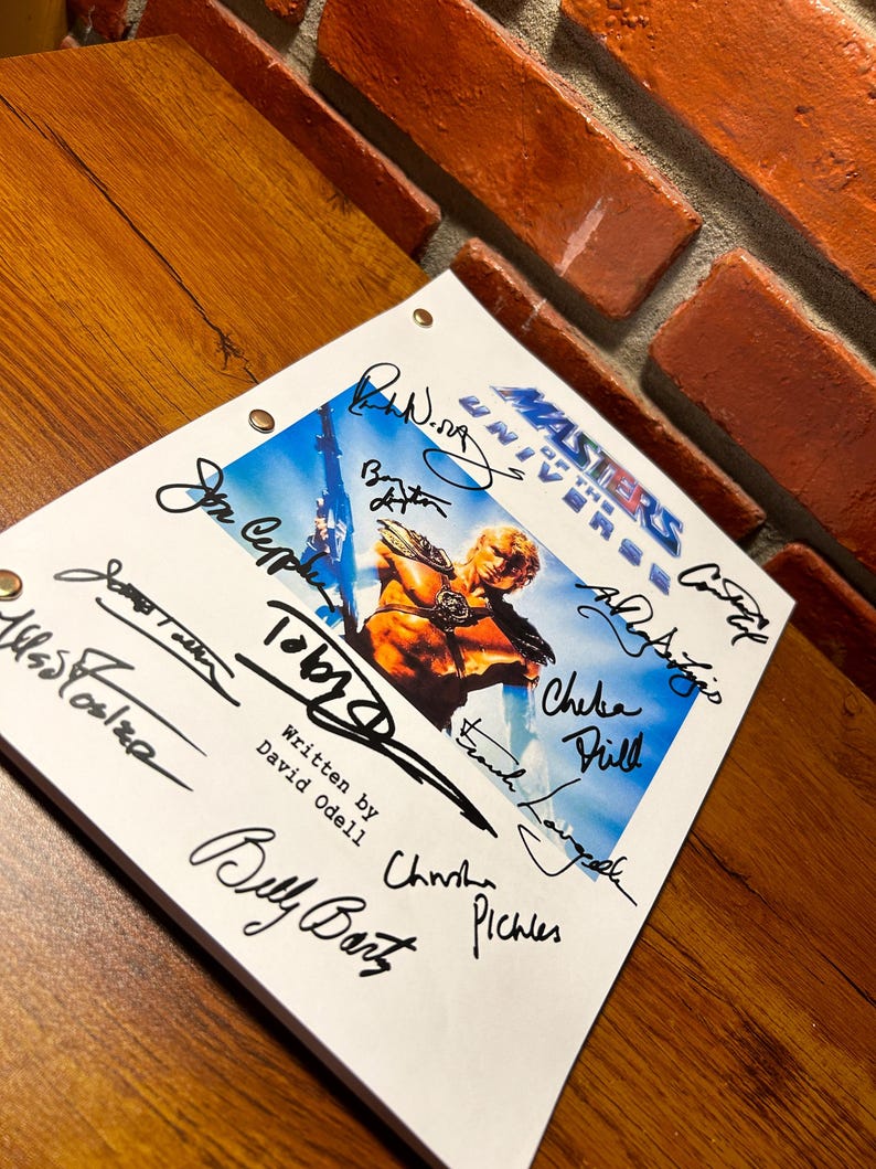 Masters of the Universe Movie Signed Autographed Script Full Screenplay ...