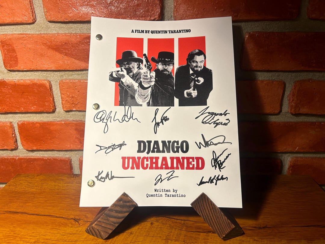 Django Unchained Signed Autographed Script Full Screenplay Full Script ...