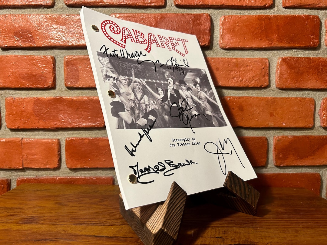 Cabaret Movie Signed Autographed Script Screenplay Cast Signed Reprint ...