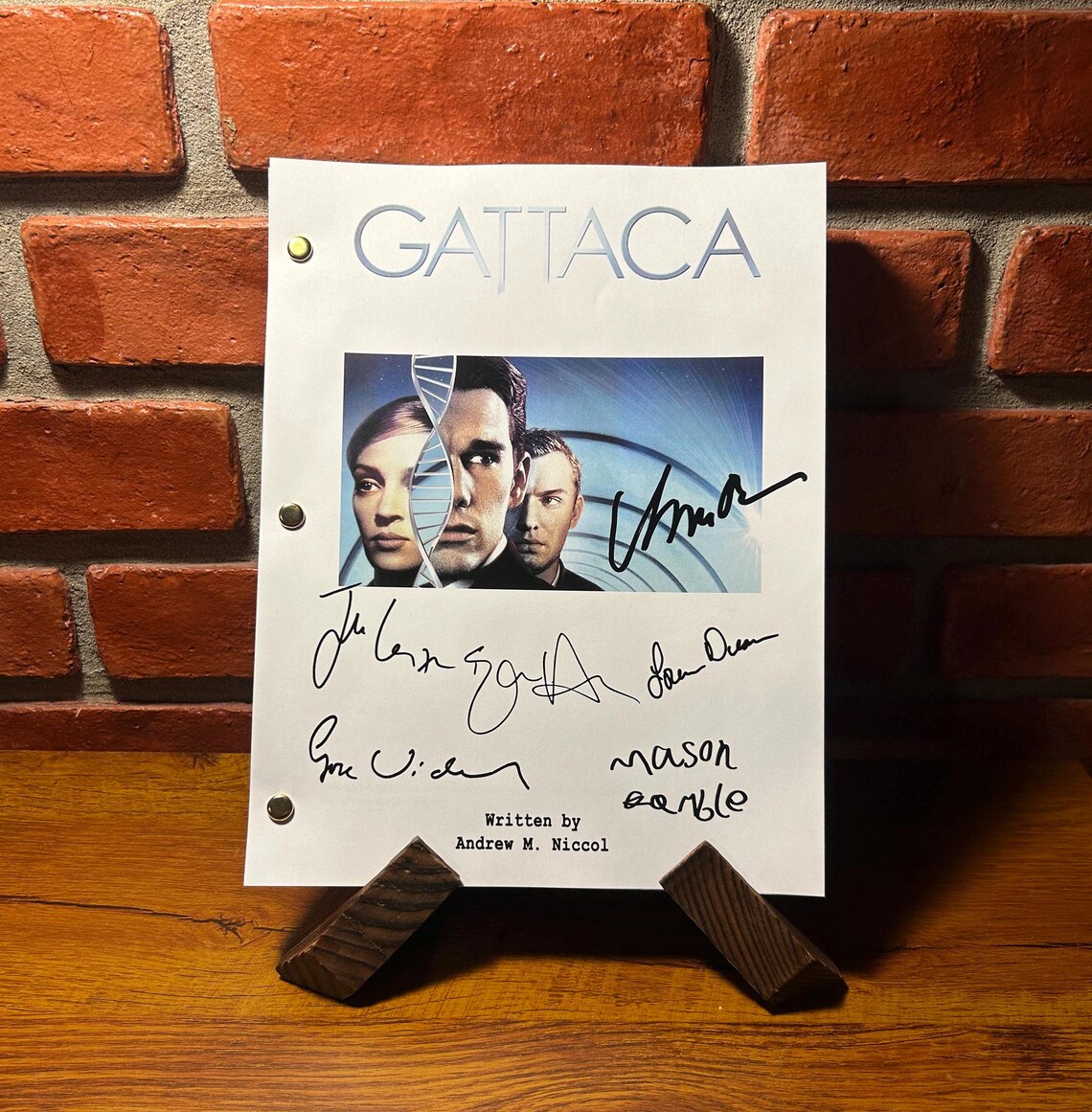 Gattaca Signed Autographed Script Full Screenplay Full Script Reprint ...