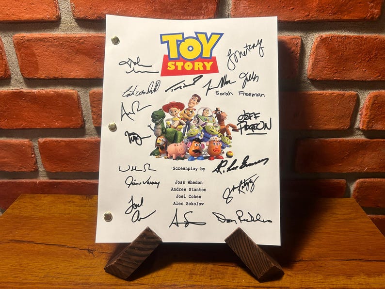 Toy Story Signed Autographed Script Full Screenplay Full Script Reprint ...