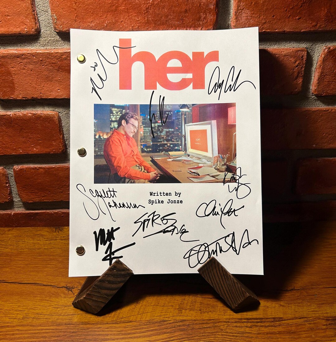 Her Movie Signed Autographed Script Full Screenplay Full Script Reprint ...