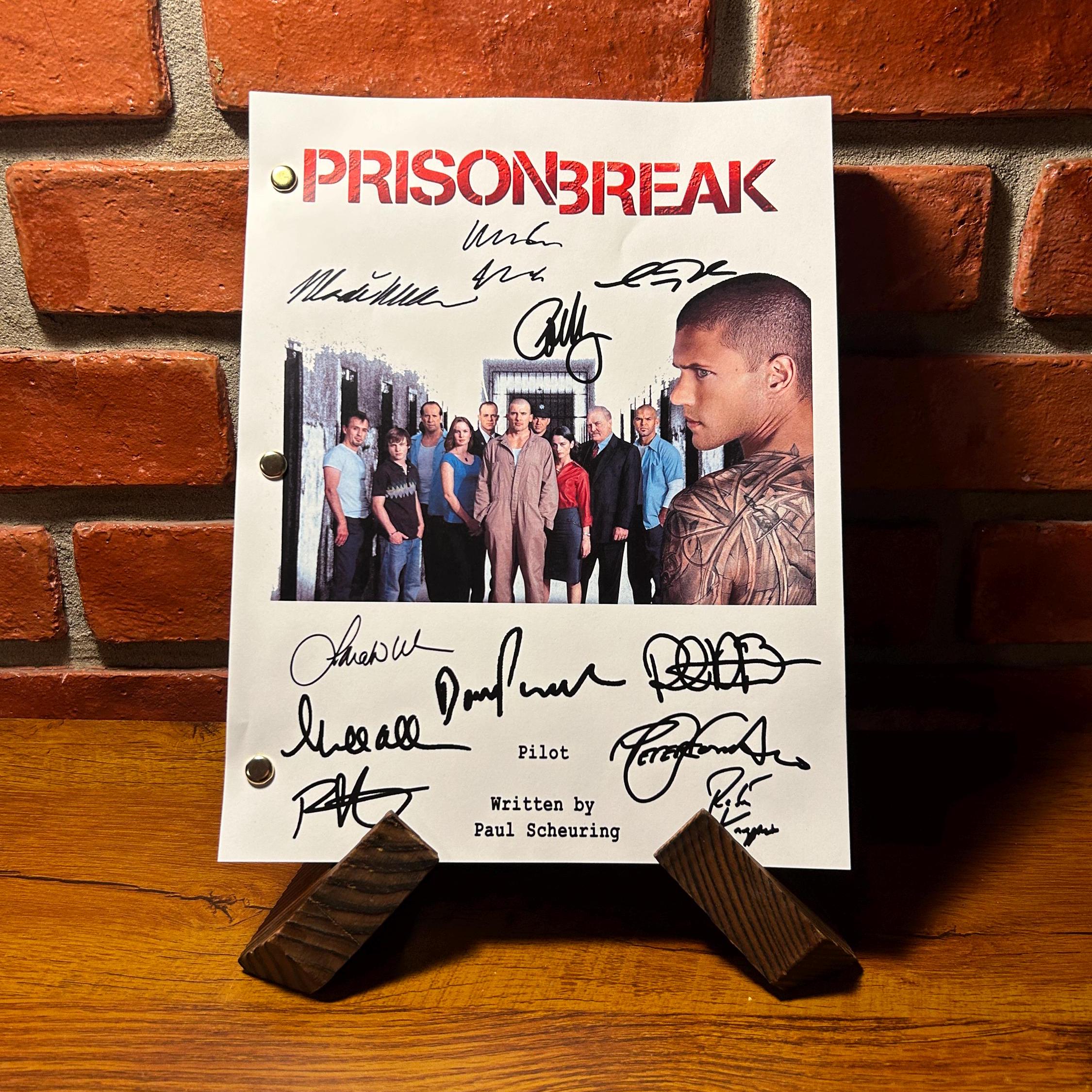 Prison Break TV Show Pilot Episode Cast Signed Autographed Script Full ...