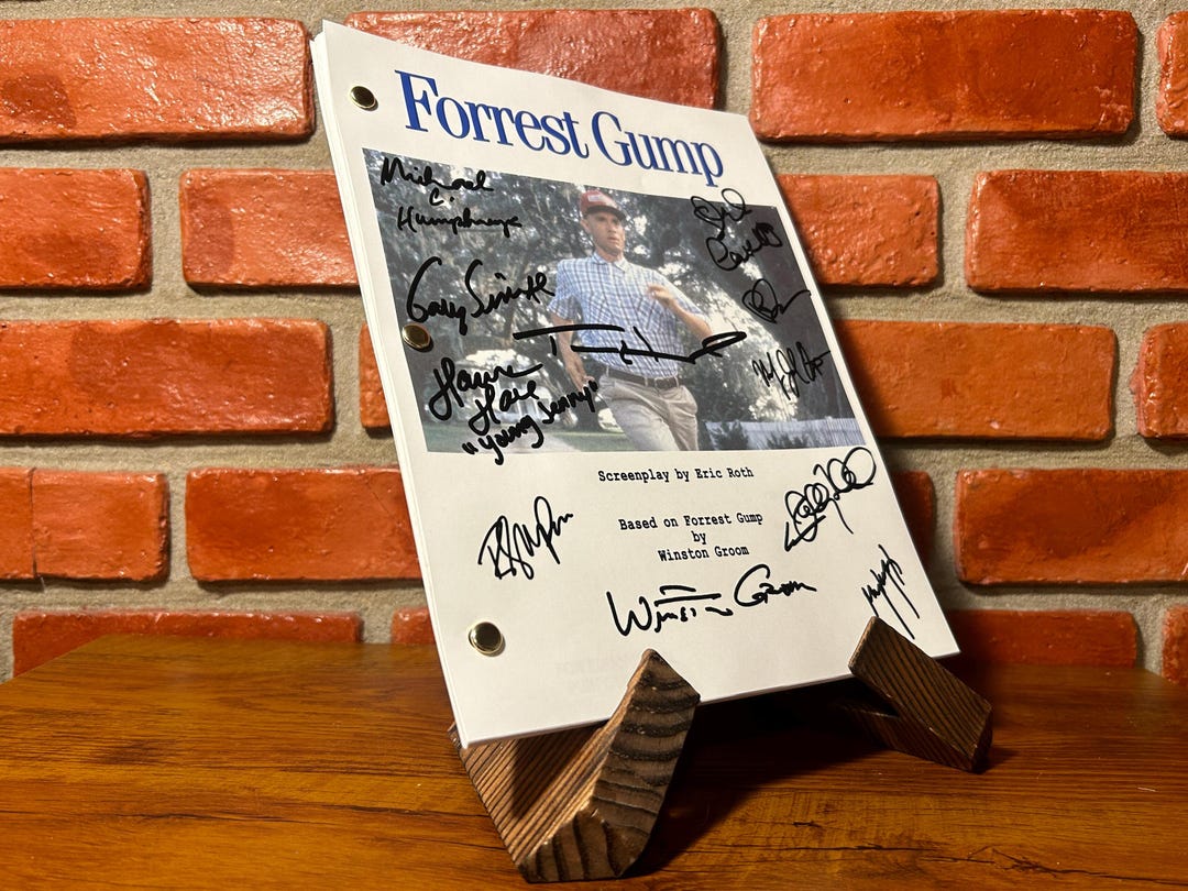 Forrest Gump Signed Autographed Script Pilot Episode Full Screenplay ...