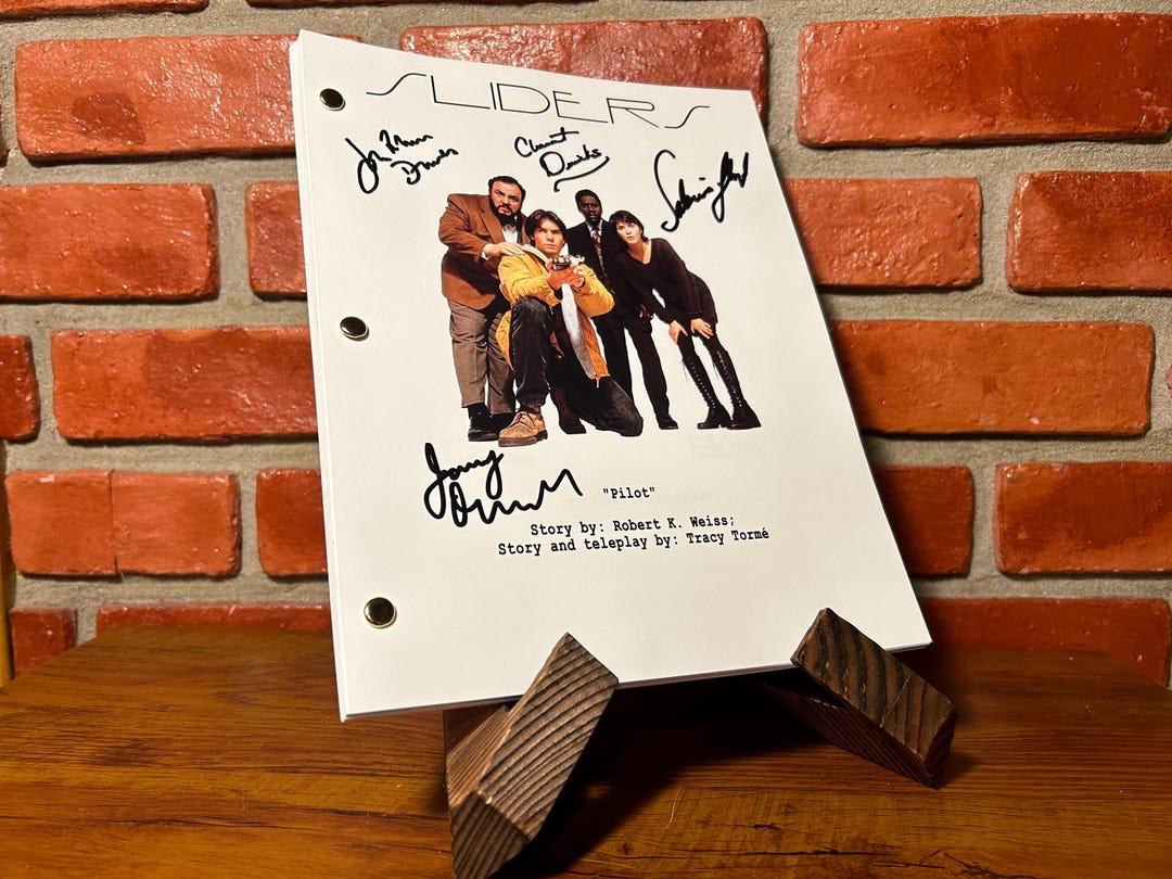 Sliders Signed Autographed Script Screenplay Cast Signed Reprint TV ...