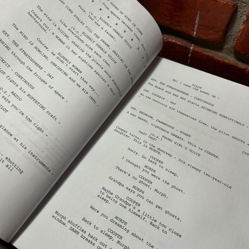 Interstellar Signed Autographed Script Full Screenplay Full Script Reprint Christopher Nolan ...