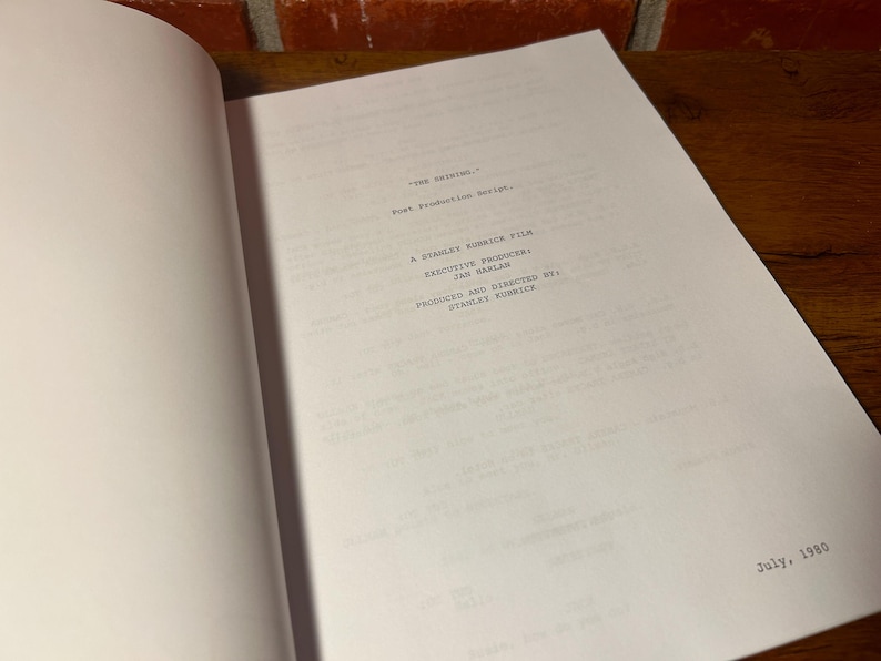 The Shining Autographed Cast Signed Script Full Screenplay Reprint Jack ...