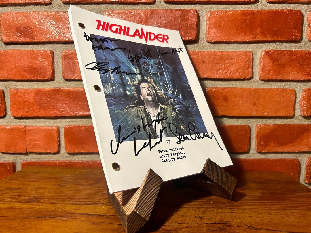 Highlander Movie Signed Autographed Script Screenplay Cast Signed ...