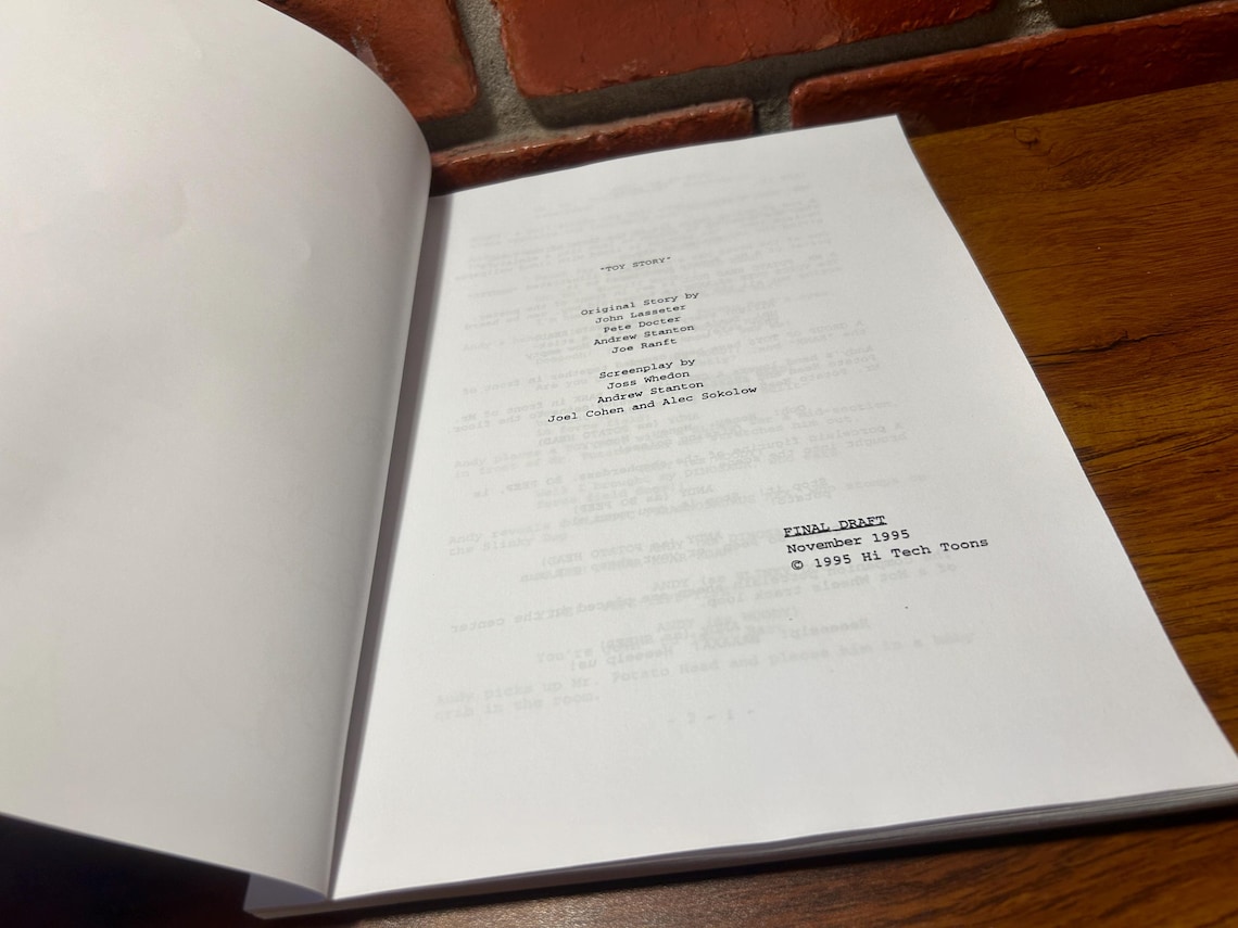 Toy Story Signed Autographed Script Full Screenplay Full Script Reprint ...