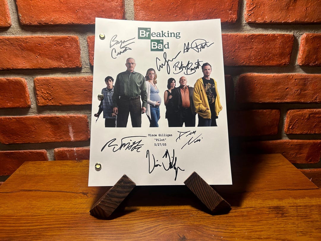 Breaking Bad Cast Signed Autographed Screenplay 8 Episode Scripts ...
