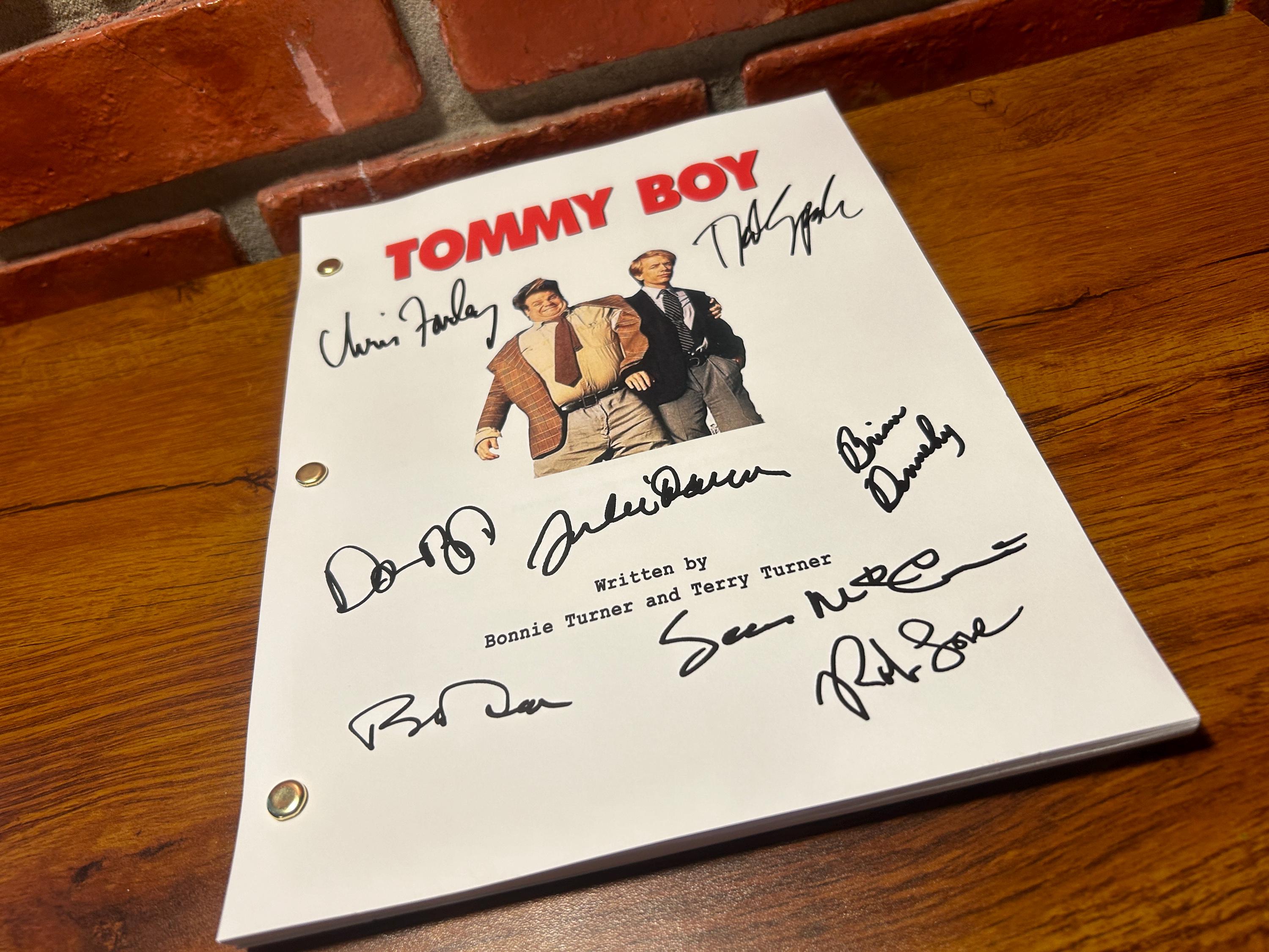 Tommy Boy Signed Autographed Script Full Screenplay Full Script Reprint ...