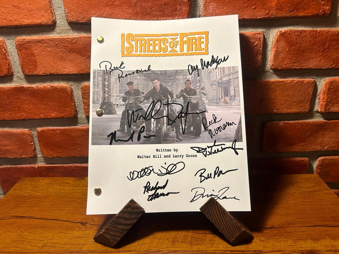 Streets of Fire Movie Signed Autographed Script Full Screenplay Full ...