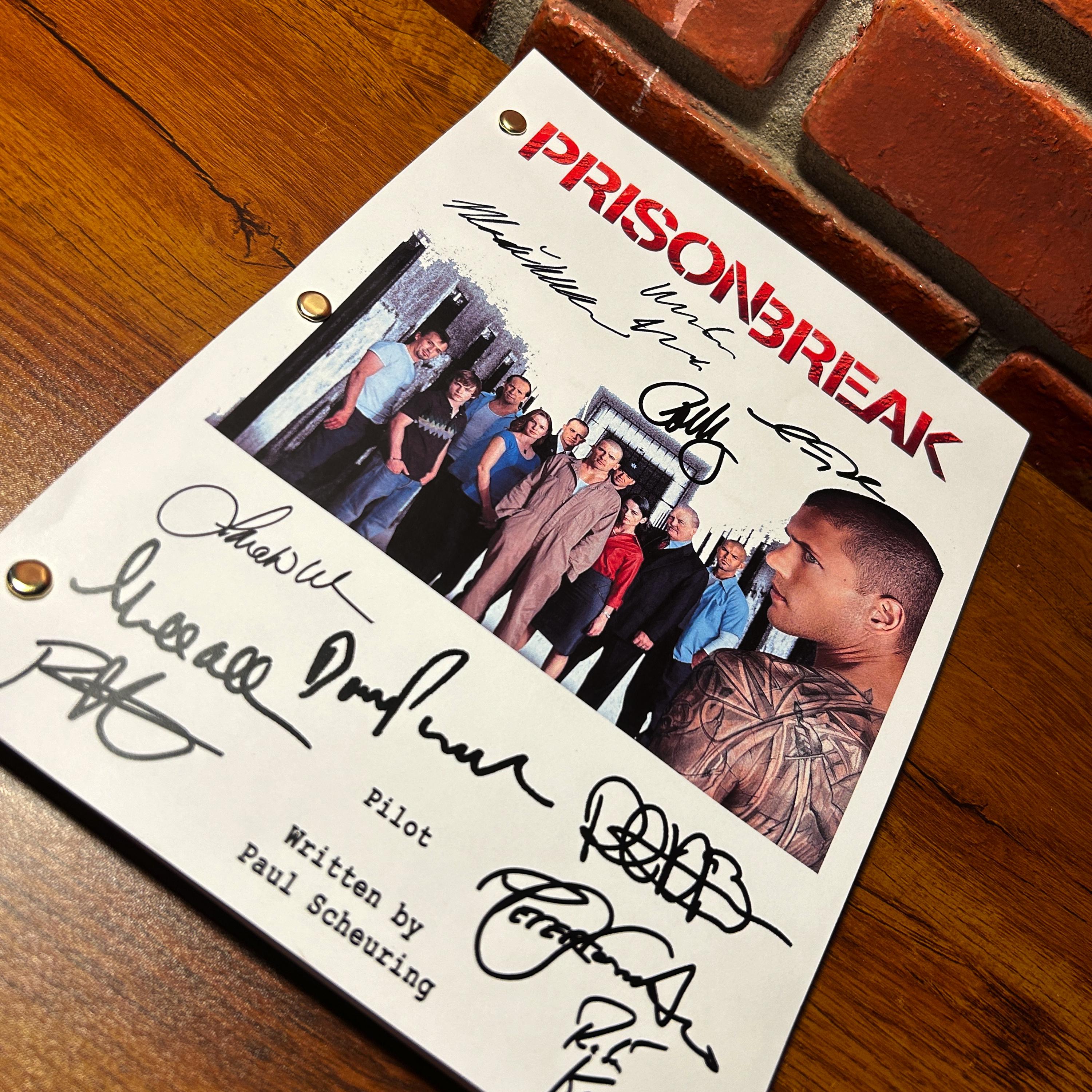 Prison Break TV Show Pilot Episode Cast Signed Autographed Script Full ...