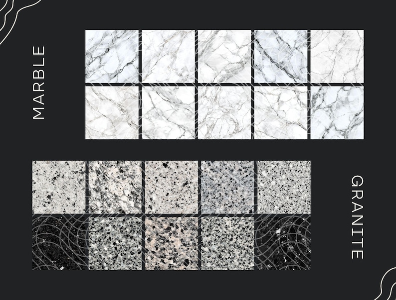 Rock Grain Texture Seamless Patterns, 100 JPG, Geology Stone ...